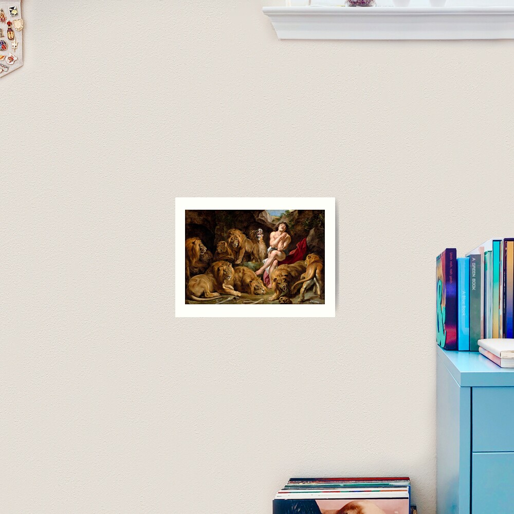 "Sir Peter Paul Rubens Daniel in the Lions' Den-" Art Print for Sale by ...