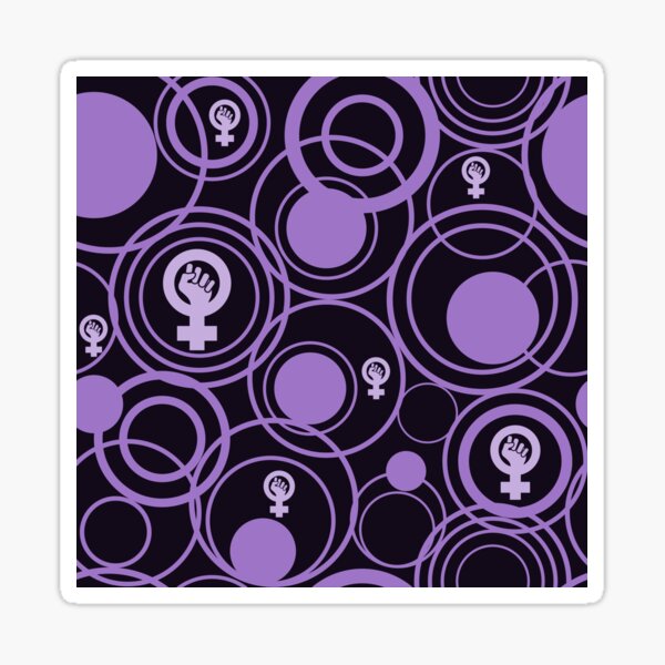 "Womens Purple Symbol Protest" Sticker for Sale by seagullz | Redbubble