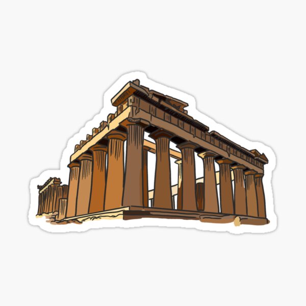 "Greek Parthenon" Sticker for Sale by rena-maier | Redbubble