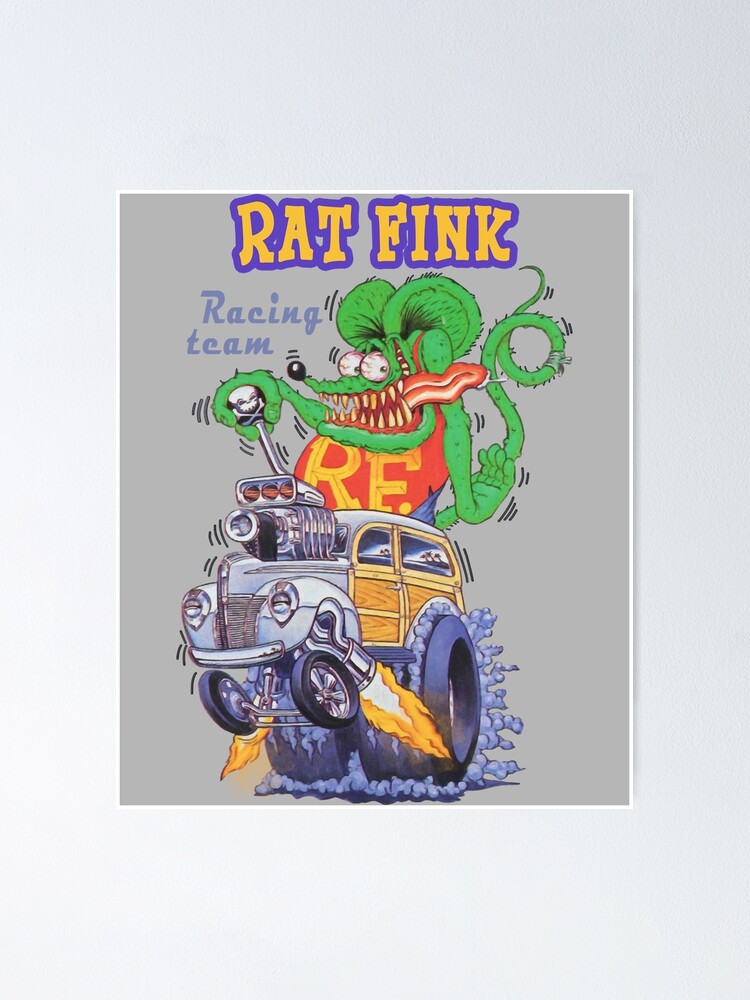 "Grotesque Caricatures Monster Rat Fink Racing Team Gifts Music Fans ...