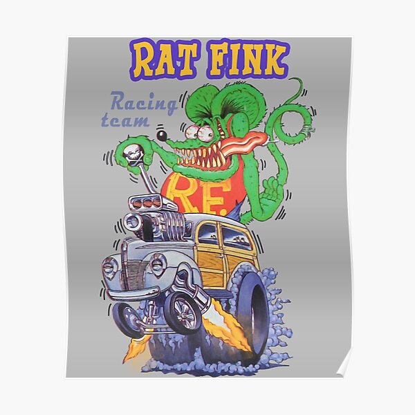 "Grotesque Caricatures Monster Rat Fink Racing Team Gifts Music Fans ...