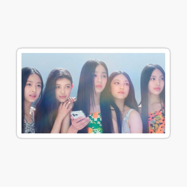 "NEW JEANS - ATTENTION " Sticker for Sale by LainysShop | Redbubble