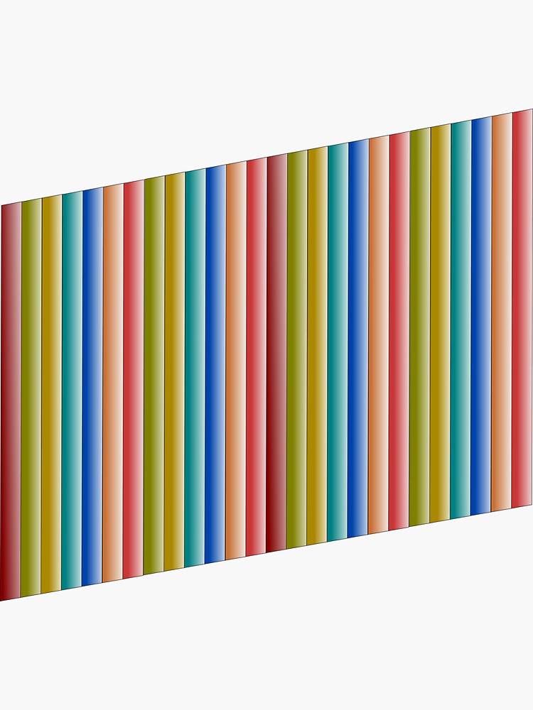 "Colored columns" Sticker for Sale by ijou | Redbubble