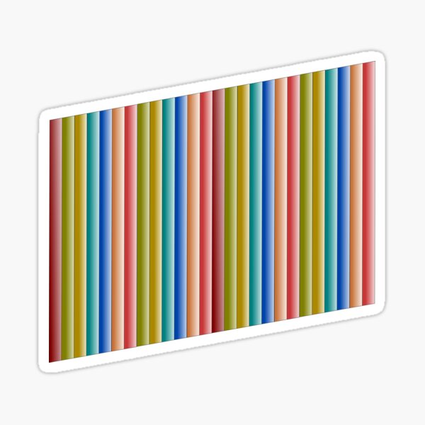 "Colored columns" Sticker for Sale by ijou | Redbubble