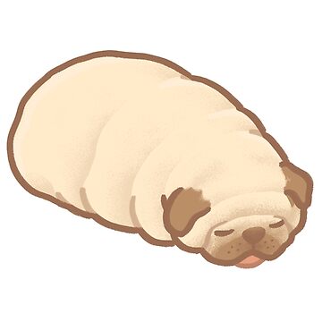 "Pug loaf" Sticker for Sale by eliasgrafix | Redbubble