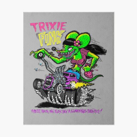 "Grotesque Caricatures Monster Rat Fink Trixie Vintage" Art Board Print ...