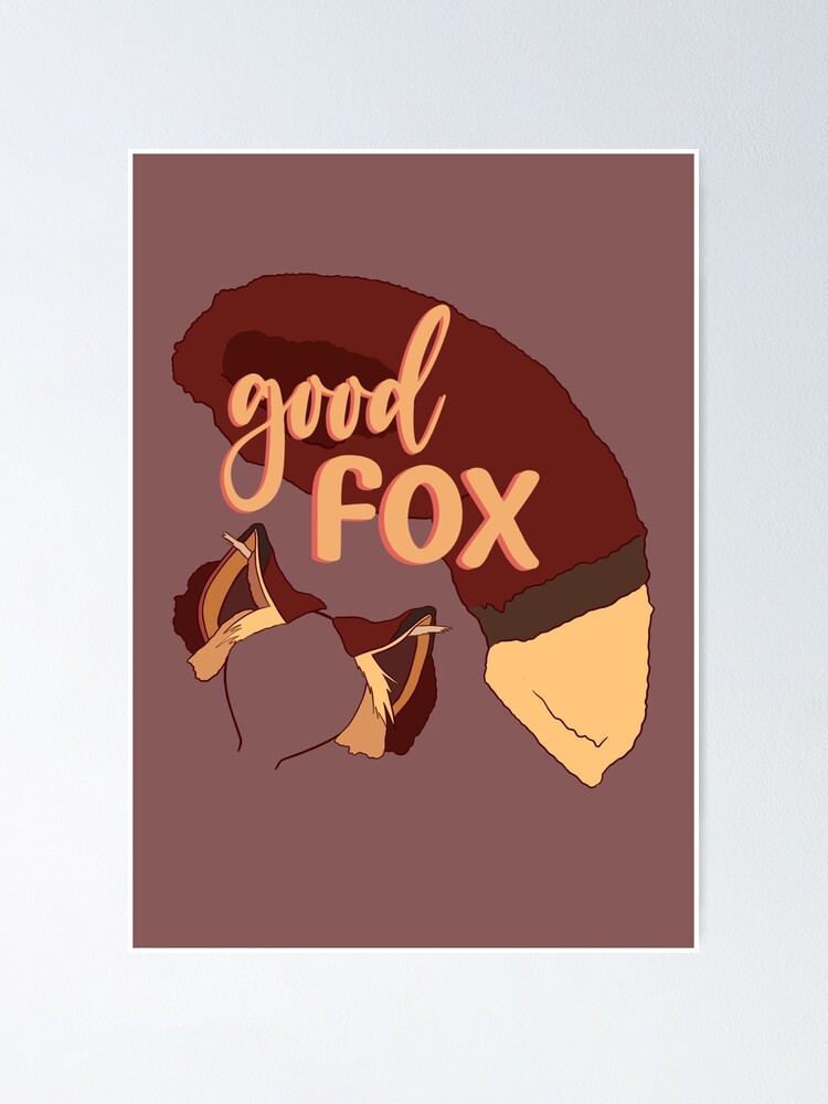 "Good Fox Petplay Animal Roleplay Fox Ears And Tail BDSM Design" Poster ...