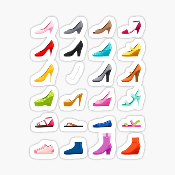"Women Style Shoes" Sticker for Sale by Arturknight | Redbubble