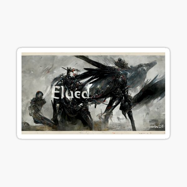 "PROJECT ELUED Graphic" Sticker for Sale by Zendarkish | Redbubble