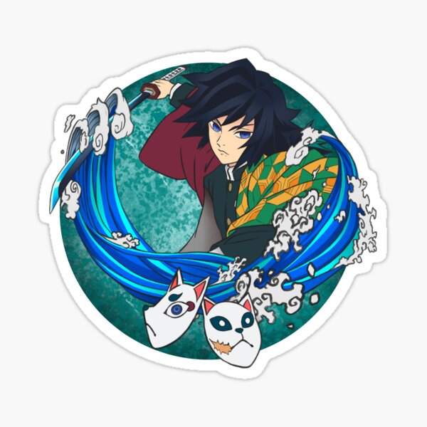 "Water Hashira" Sticker for Sale by Gal-haim | Redbubble