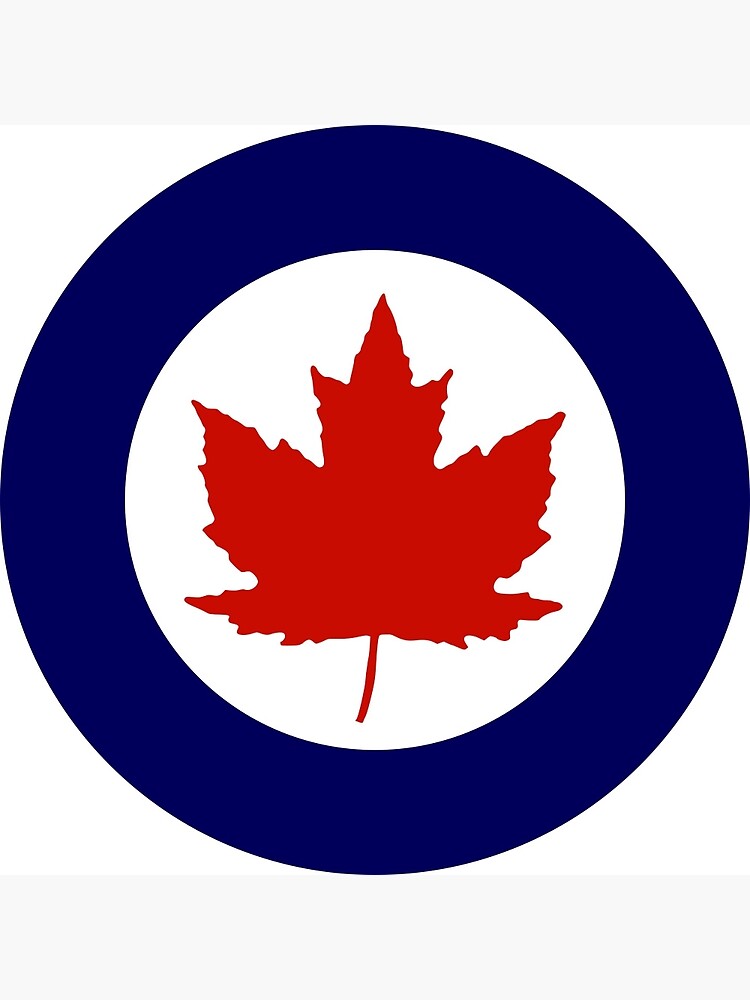 "Roundel of the Royal Canadian Air Force, 1924-1968" Canvas Print by ...