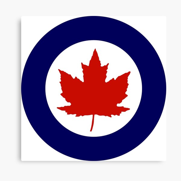 "Roundel of the Royal Canadian Air Force, 1924-1968" Canvas Print by ...