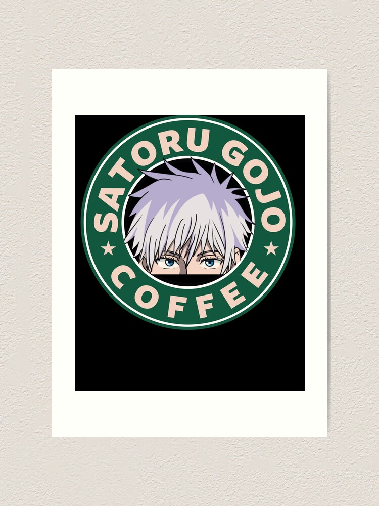 " Jujutsu Kaisen Gojo Satoru Coffee 5 " Art Print for Sale by Anime ...