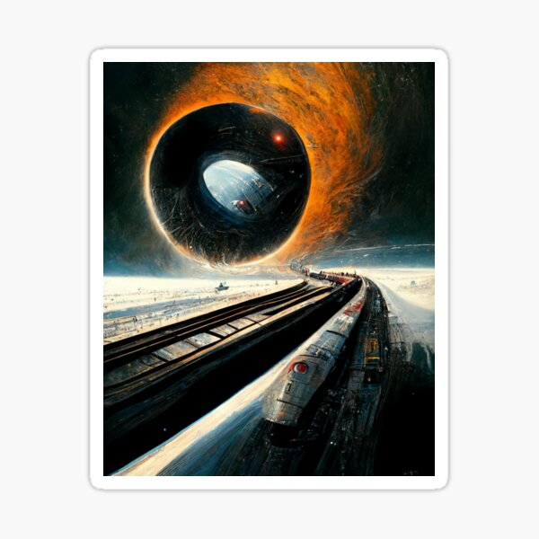 "Train trip to the afterlife " Sticker for Sale by zintelligence ...