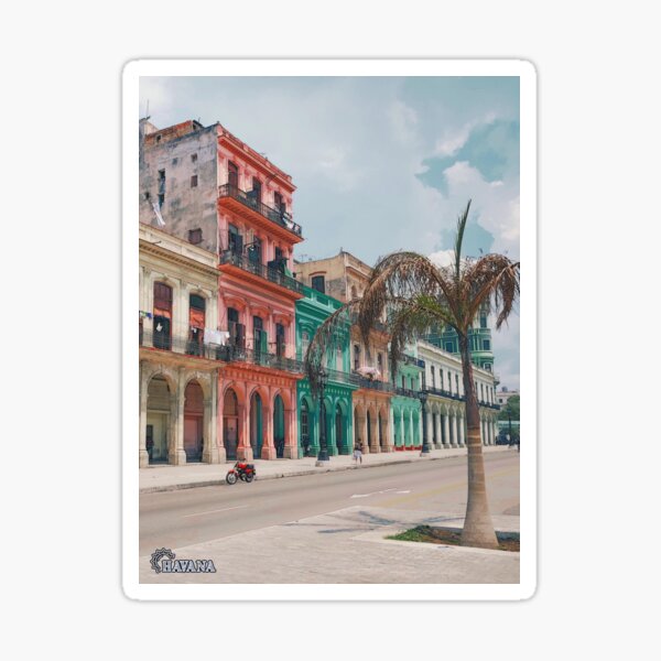 "Havana Cuba City" Sticker for Sale by PostersStickers | Redbubble