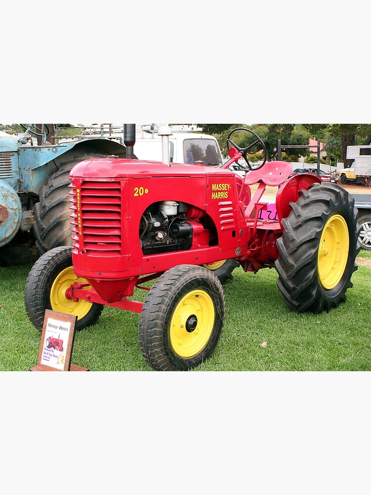 "Old red and yellow farm tractor" Photographic Print for Sale by ...