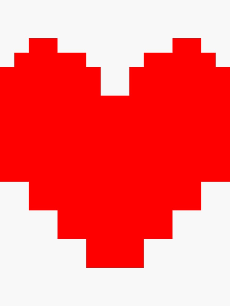 "Undertale Determination Heart" Sticker by necro98 | Redbubble