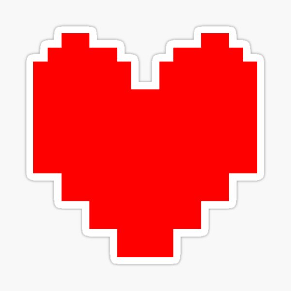 "Undertale Determination Heart" Sticker for Sale by necro98 | Redbubble