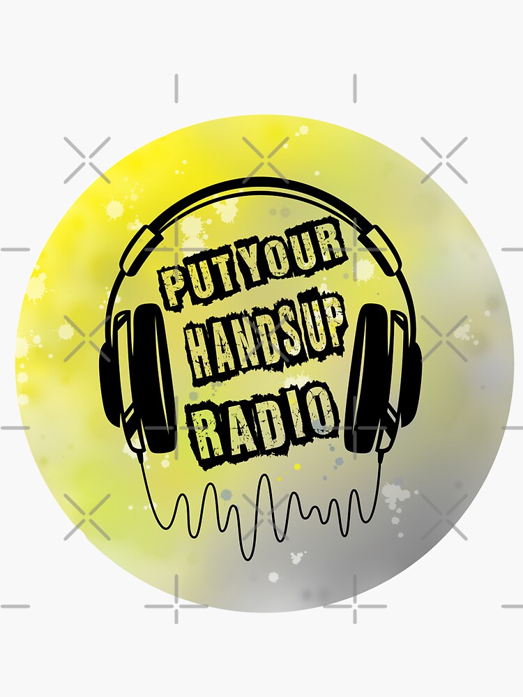 "Put Your Hands Up Radio" Sticker for Sale by ThistleWitch | Redbubble