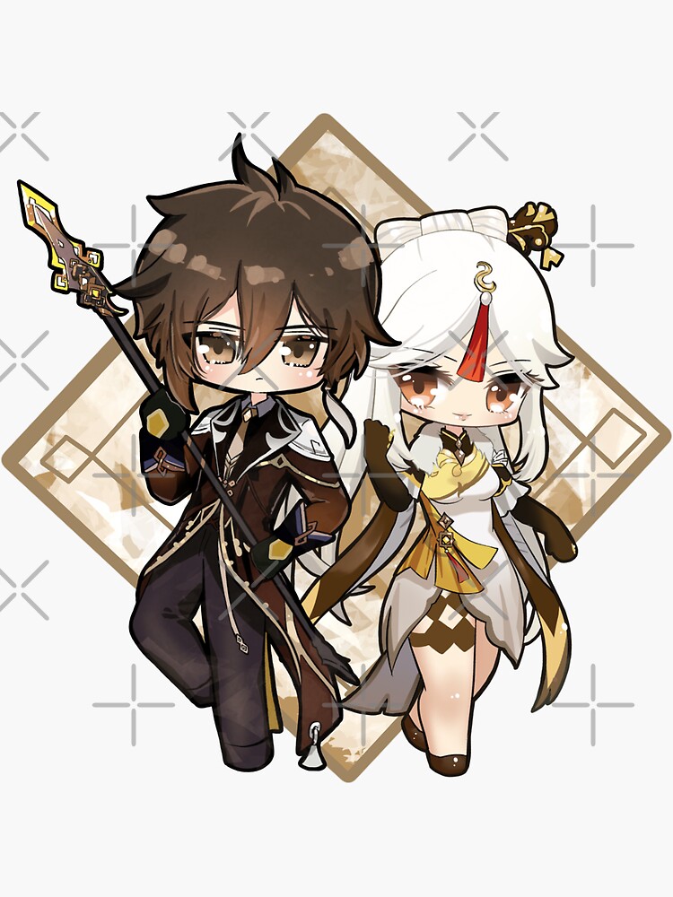 "Zhongli X Ningguang Genshin Impact" Sticker for Sale by Siappa | Redbubble
