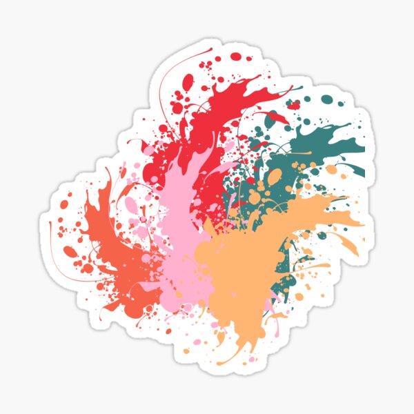 "cool modern abstract art" Sticker for Sale by Huluhub | Redbubble