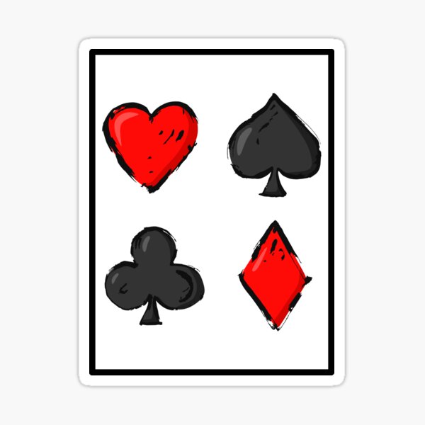 "Lucky Playing Card" Sticker for Sale by Aleksander37 | Redbubble