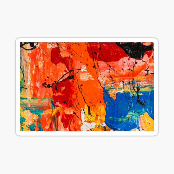 "cool modern abstract art" Sticker for Sale by Huluhub | Redbubble