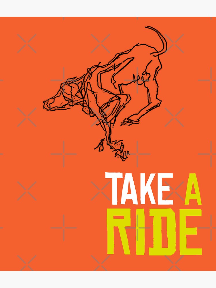 "take a ride" Sticker for Sale by zulu-nat | Redbubble
