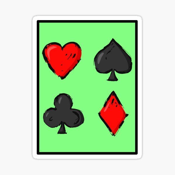"Lucky Playing Card" Sticker for Sale by Aleksander37 | Redbubble