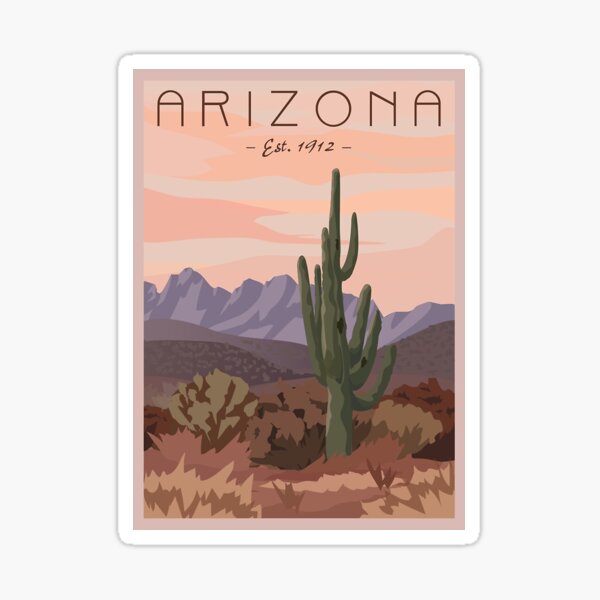 "Travel Arizona" Sticker for Sale by oladionn | Redbubble