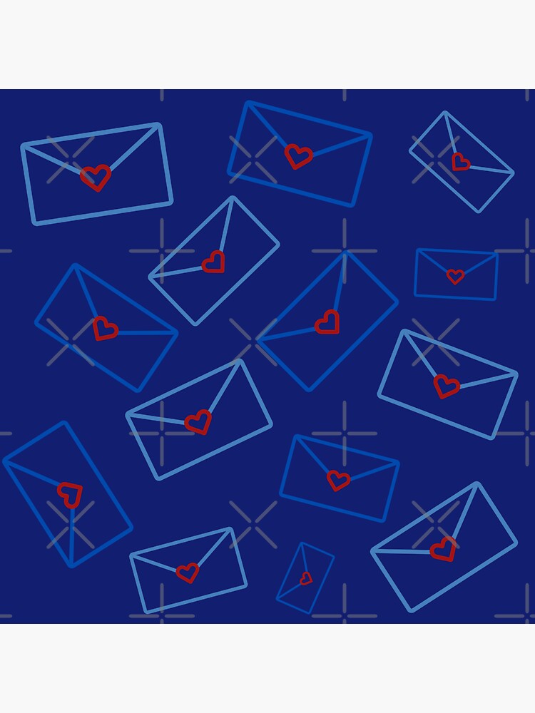 "Blue envelop with some good news" Sticker for Sale by NUSUSDREAM ...