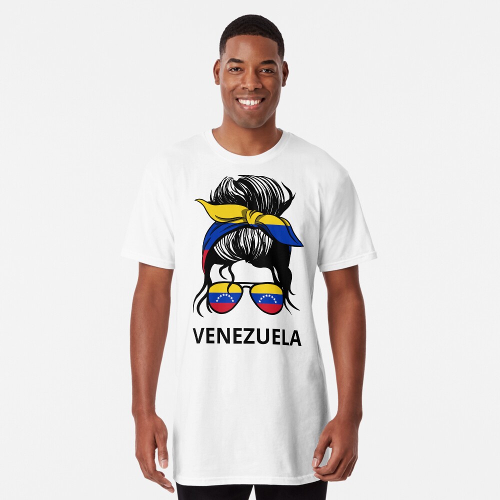 "Venezuela Flag - Venezuelan Woman With Messy Bun I" Poster for Sale by ...