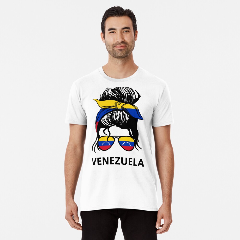 "Venezuela Flag - Venezuelan Woman With Messy Bun I" Poster for Sale by ...