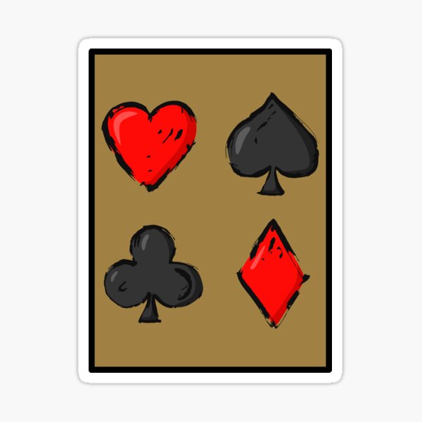 "Lucky Playing Card" Sticker for Sale by Aleksander37 | Redbubble