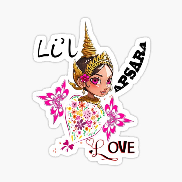 "Little Cutie Apsara Khmer Proud" Sticker for Sale by unacceptablepic ...