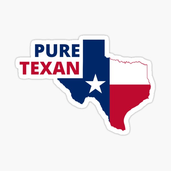 "Pure Texan" Sticker for Sale by Jalib | Redbubble