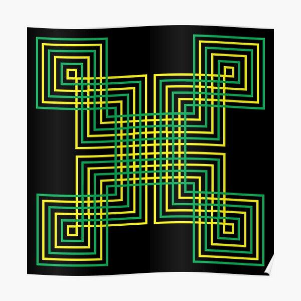 "Interlocking Shapes no.10" Poster for Sale by NeilFeigeles | Redbubble