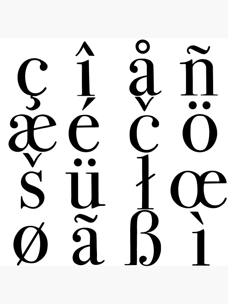 "European Letters" Sticker for Sale by nomadic-recluse | Redbubble