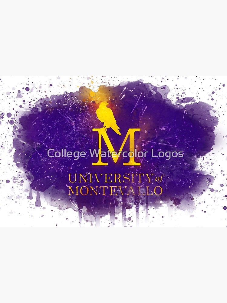 "University of Montevallo Rustic Watercolor Logo" Canvas Print by ...