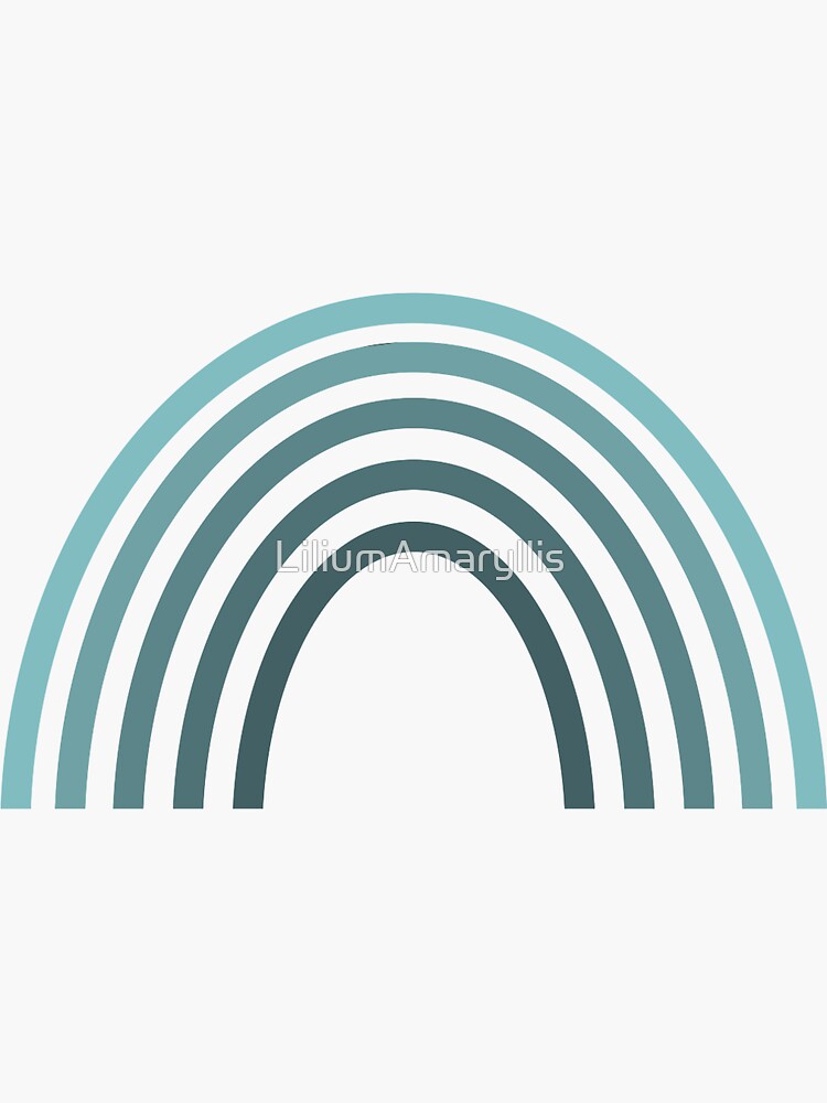 "Light Blue Rainbow S" Sticker for Sale by LiliumAmaryllis | Redbubble