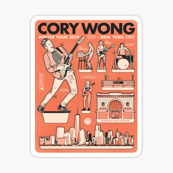 "Cory Wong" Sticker for Sale by leyllashop | Redbubble