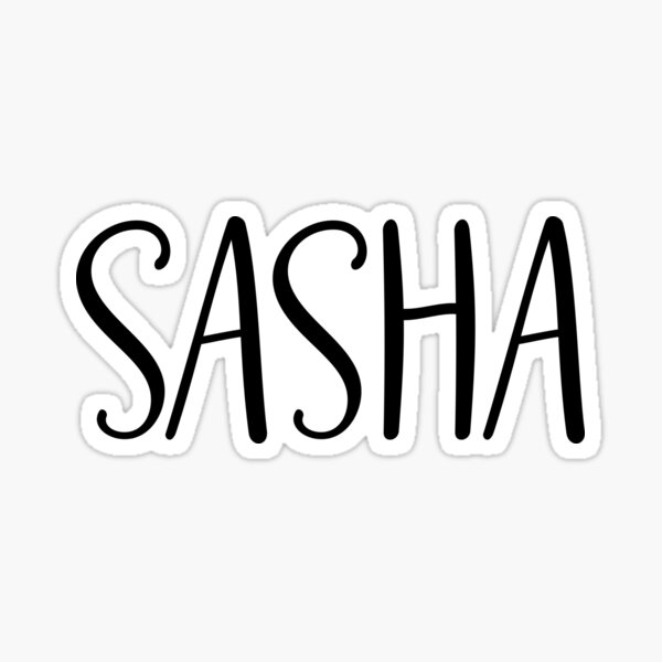 "sasha" Sticker for Sale by mavagraphics | Redbubble