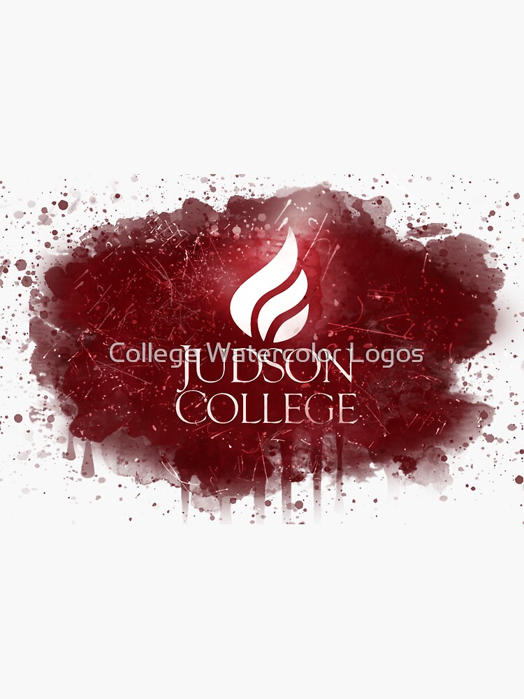 "Judson College Rustic Watercolor Logo" Sticker by primeadventure ...