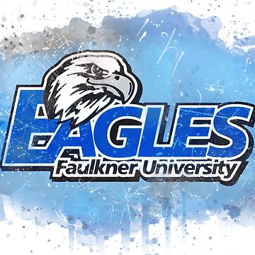 "Faulkner University Rustic Watercolor Logo" Canvas Print for Sale by ...
