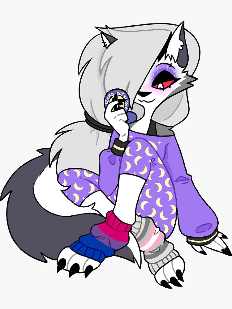 "comfy Loona" Sticker for Sale by Alienali-Art | Redbubble