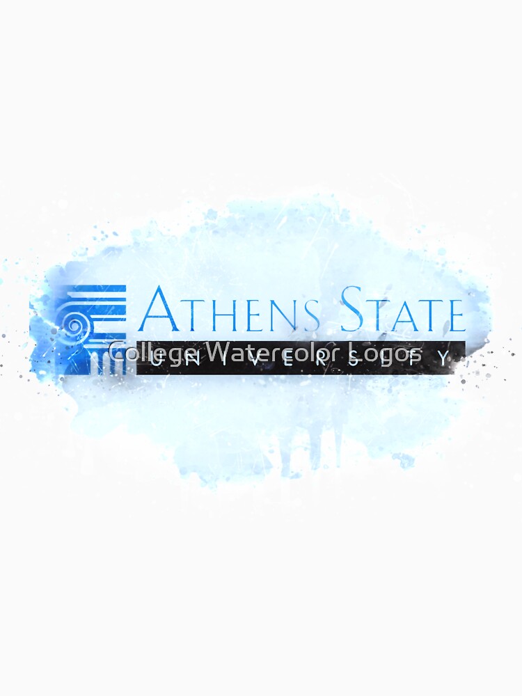 "Athens State University Rustic Watercolor Logo" T-shirt by ...