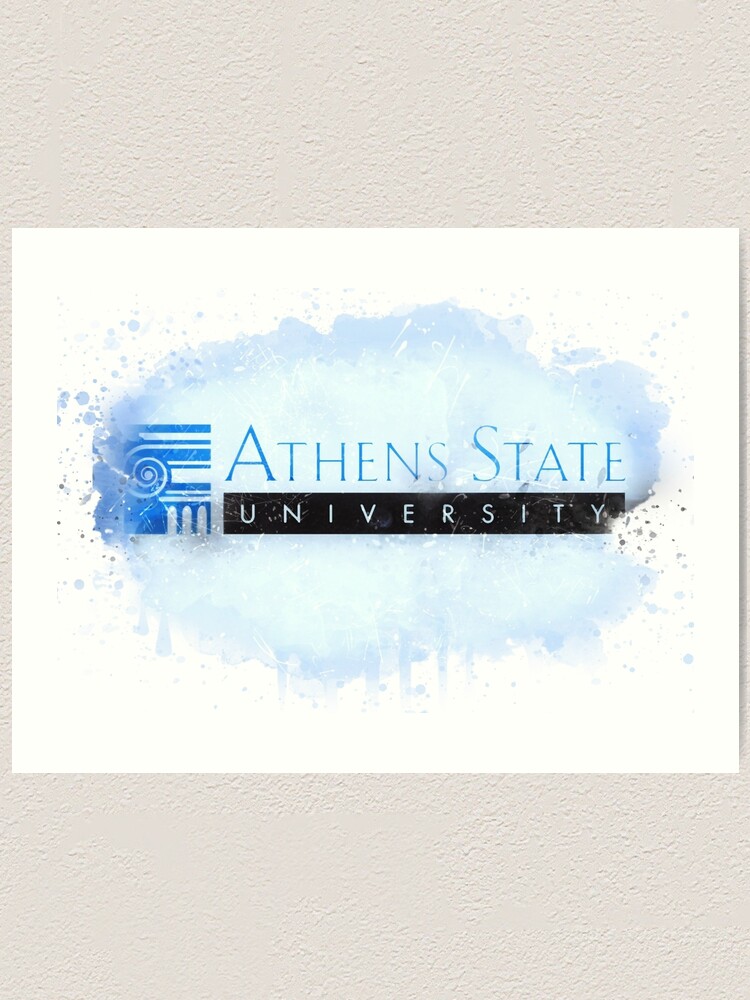 "Athens State University Rustic Watercolor Logo" Art Print by ...