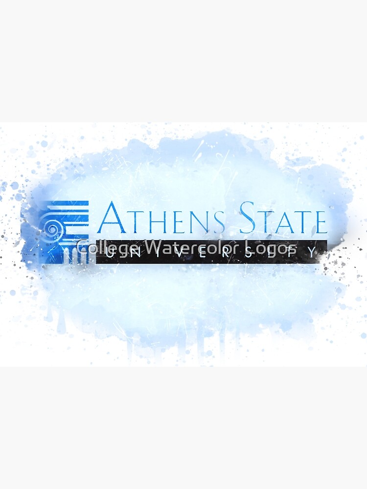 "Athens State University Rustic Watercolor Logo" Art Print by ...
