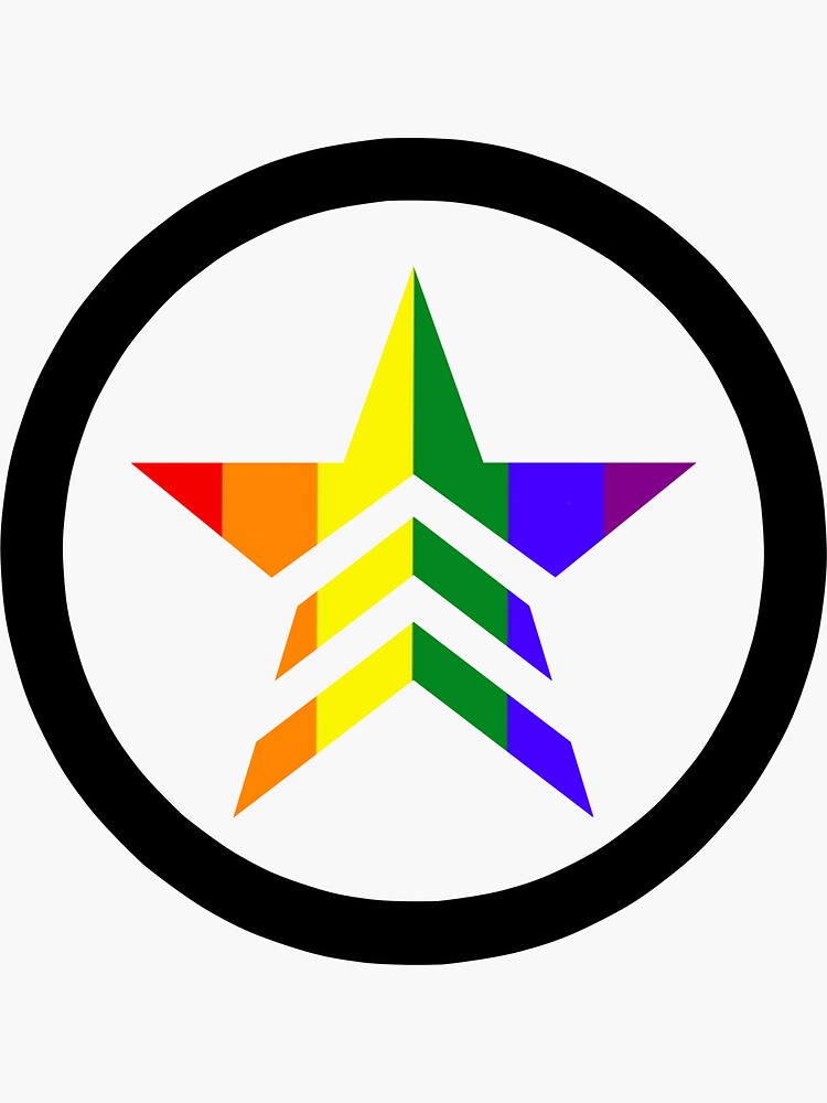 "Mass Effect Gay Pride Renegade Sticker" Sticker by Prototypicality ...