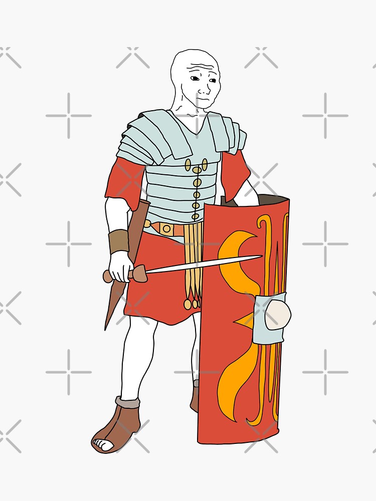 "Wojak Roman" Sticker for Sale by cathoholicmemes | Redbubble